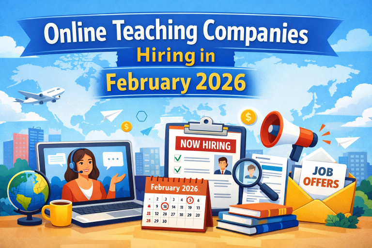 Online Teaching Companies Hiring in February 2026 – tefltravelling